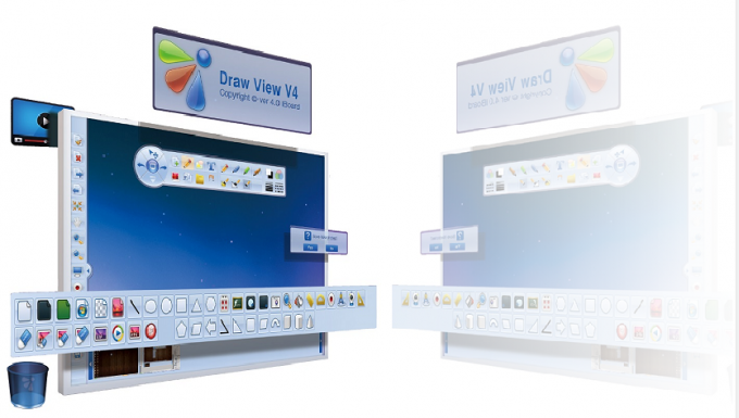 Papan Digital Putih Interaktif 86 inci, Papan Cerdas IBoard Untuk ...