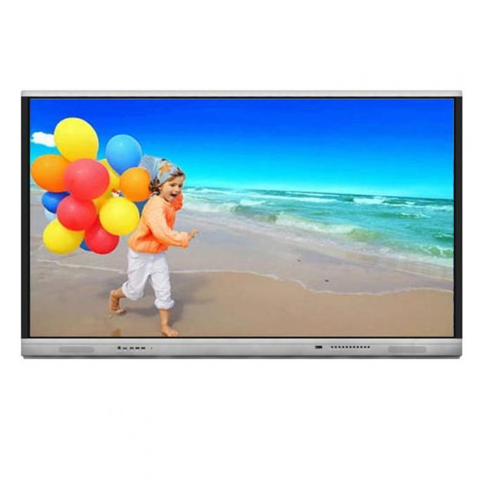 75 "Layar Sentuh Interaktif Papan Tulis 4K LCD Smart Board Touch Display